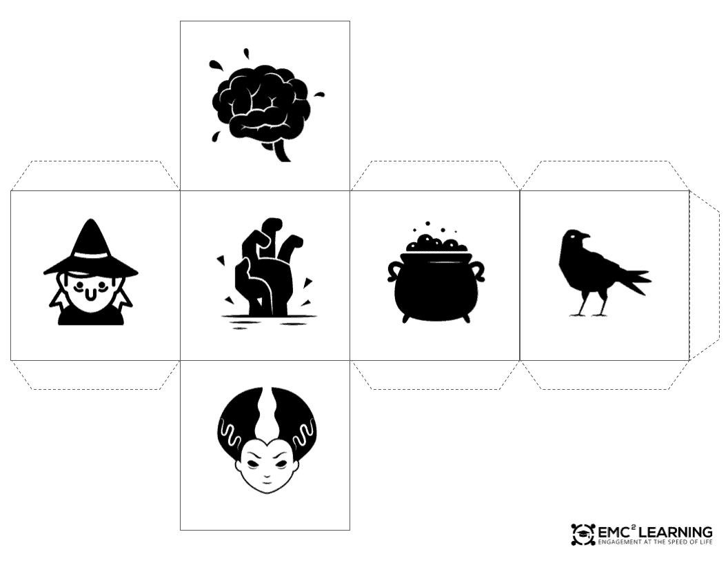 Haunted Print and Play Story Dice (5) – EMC2 Learning