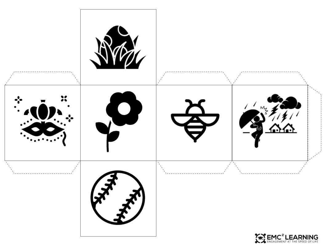 Spring Print and Play Story Dice (7) – EMC2 Learning